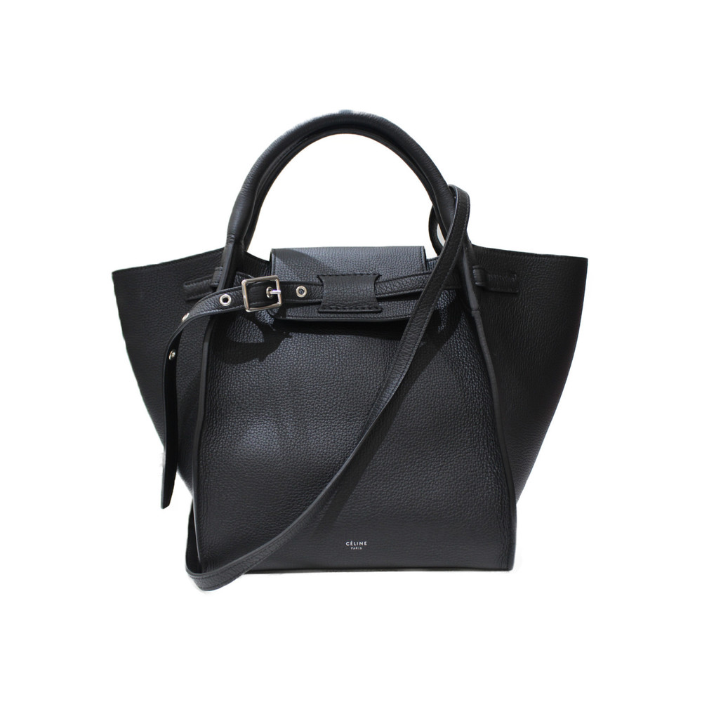 Celine Big Bag Small Leather Handbag Shoulder Bag Bla… - Gem